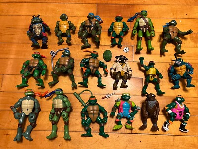 Vintage Ninja Turtles 90s Lot Of 18 Figures Rare W/ Accessories | eBay
