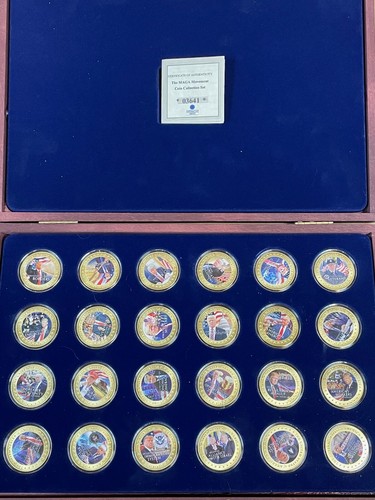 American Mint 2021 The MAGA Movement Donald Trump 24-Piece Coin ...