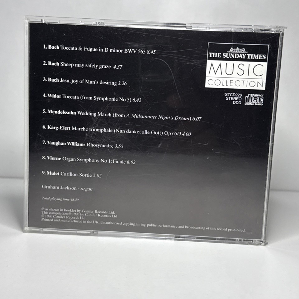 Organ Classic Solo Instrument 3 Graham Jackson - Organ CD | eBay