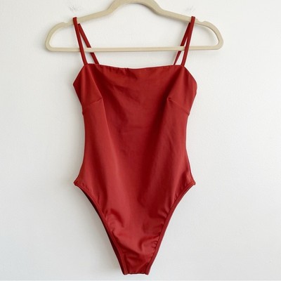 New Gooseberry Seaside So Chic One Piece swim suit Rum brunt orange ...