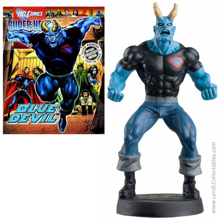 DC Super Heroes Eaglemoss 2011 Diecast Metal Statue #90 Blue Devil +Mag | eBay
