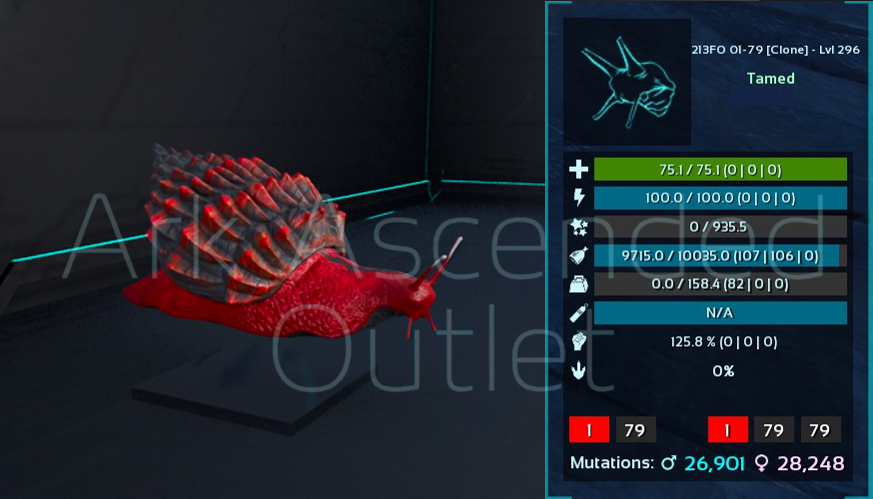 Ark Survival Ascended-ASA-PVE-Achatina-Snail-NEW-Dino-PC/PS5/XBOX ...