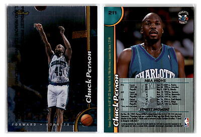 1998-99 Topps Finest #211 Chuck Person - Charlotte Hornets | eBay