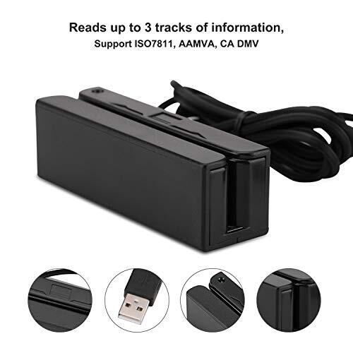 MSR90 USB Swipe Magnetic Credit Card Reader 3 Tracks Mini Smart Card ...