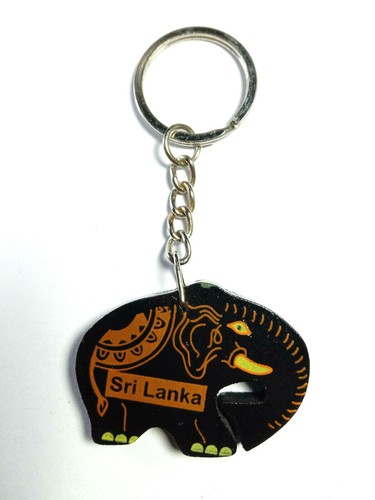 wooden Elephant Key Tag Key Chain Key Ring gift girl kids holder free ...