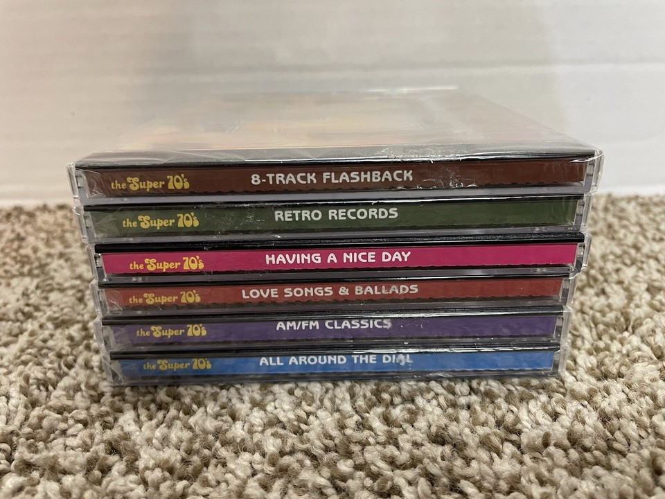 The Super 70’s 8-Track Flashback Lot of 6 CD's - 70 Songs - Most are SEALED ! | eBay