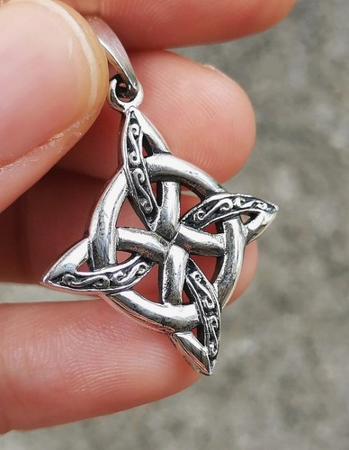 Witch's Knot Pendant 925 Sterling Silver Protection Occult Amulet | eBay