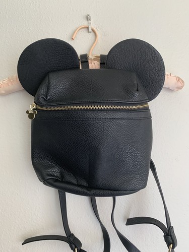 Disney Typo Mickey Mouse Black Mini Backpack Purse Bag Disneyland Day ...