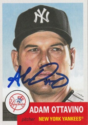ADAM OTTAVINO NEW YORK YANKEES SIGNED TOPPS LIVING SET CARD #249 | eBay
