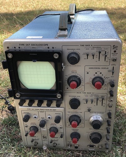 Tektronix Type 547 Oscilloscope 1A2 Dual-Trace Plug-in Unit Works 2 ...