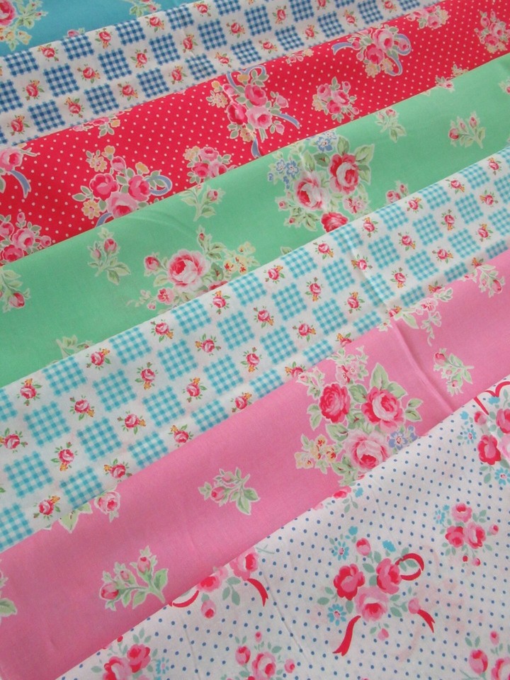 Flower Sugar Floral Collection Lecien Fabrics Shabby Chic Vintage ...
