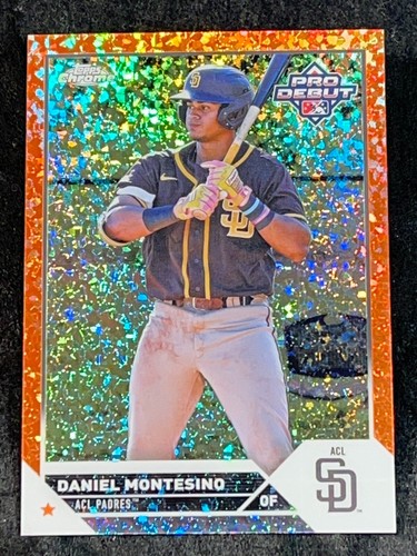 2023 Topps ORANGE MINI DIAMONDS REFRACTOR PRO DEBUT ROOKIE Daniel ...