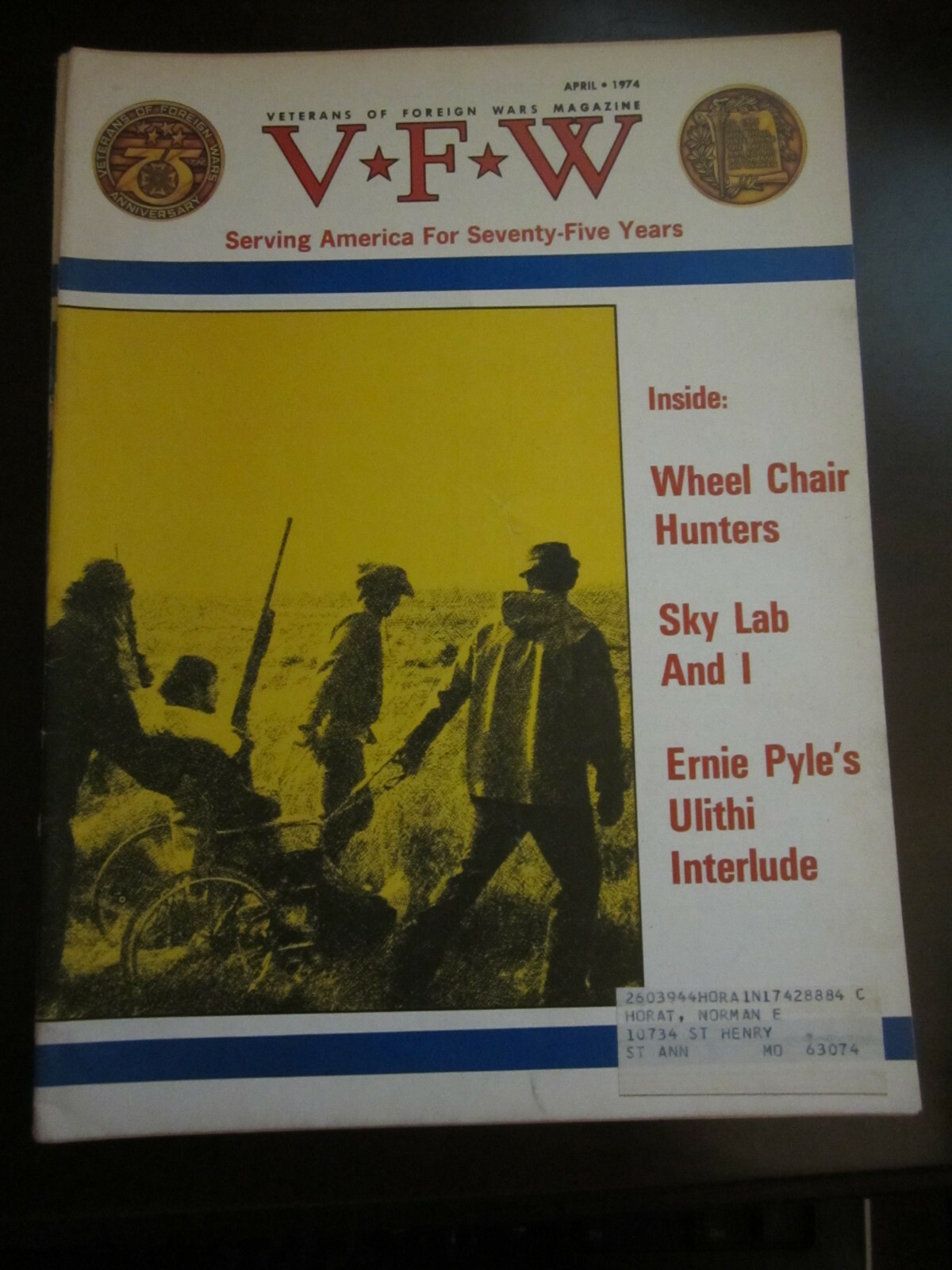 VFW Veterans of Foreign Wars Magazine April 1974 Vietnam Veterans ...