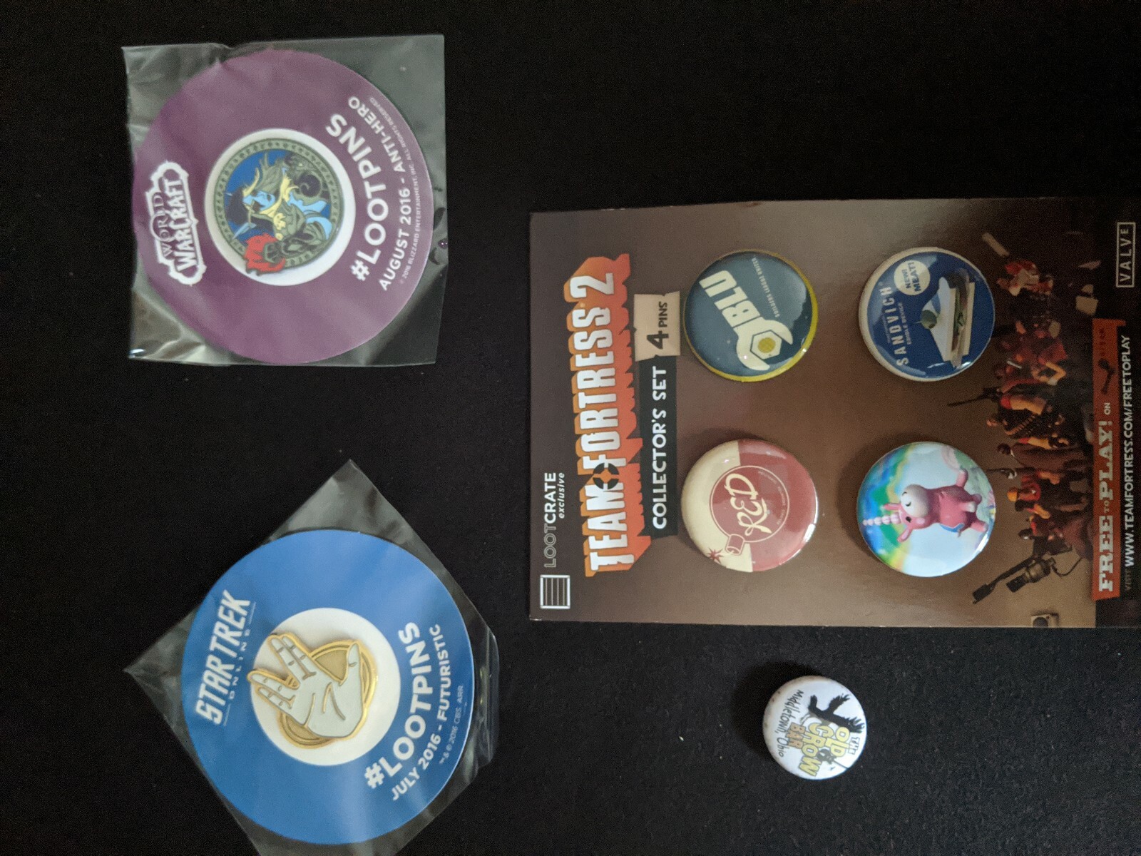 Lot of 6 Loot Crate Pins New plus bonus pin | eBay