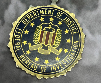 FBI Federal Bureau of Investigation Souvenir Vintage Keychain Keyring ...