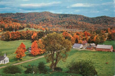 Postcard Aerial View of Village of Corinth Vermont, VT | eBay