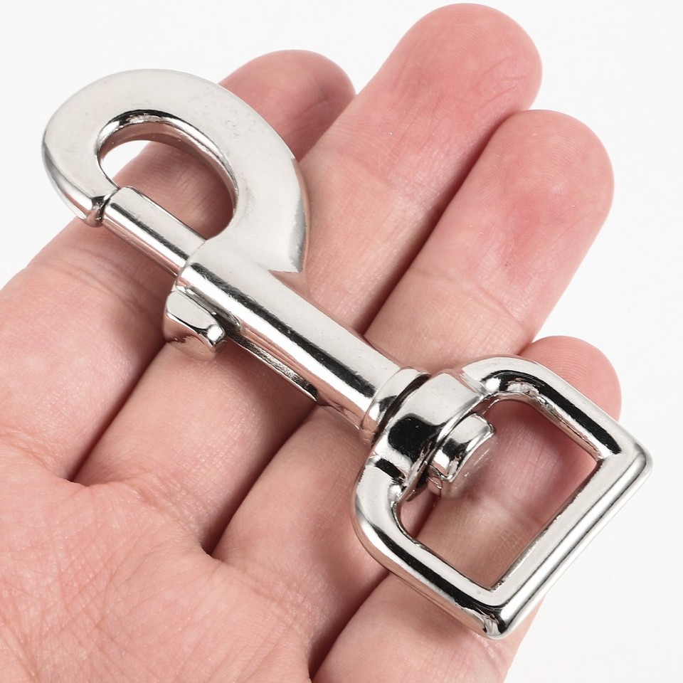 2pcs Swivel Snap Hooks Metal Dog Leash Clasp Pet Chain Connector Buckle ...