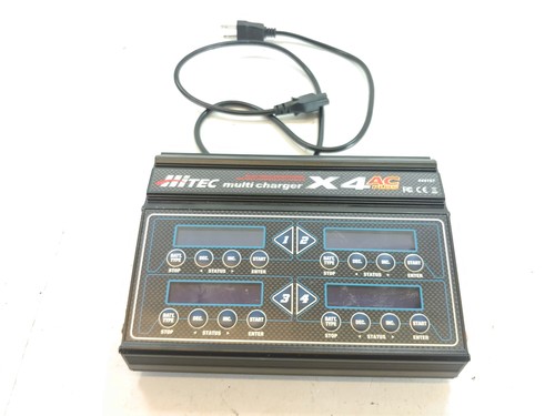 Hitec X4 AC Plus LiPo Battery Multi Charger LiPo 4-Port 44167 Quad READ ...