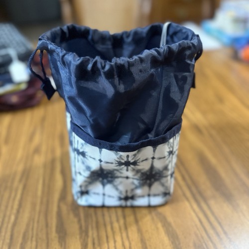 Thirty One Tote Cinch Up Bag Indigo Burst Design New 31 Gifts Bag | eBay