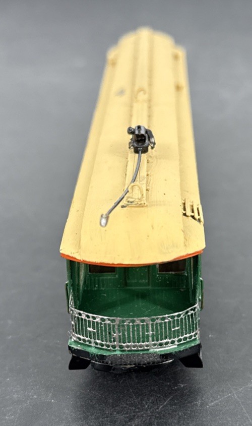 Brass HO Scale Interurban With A Vestibule On The Back Painted And Very ...