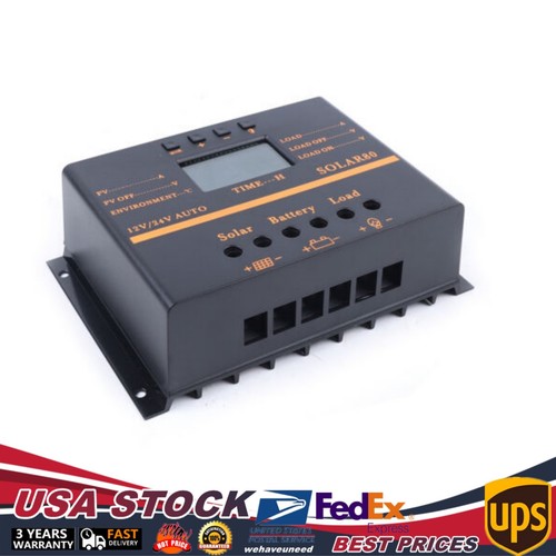 80A MPPT Solar Panel Regulator Charge Controller LCD Regulator USB ...