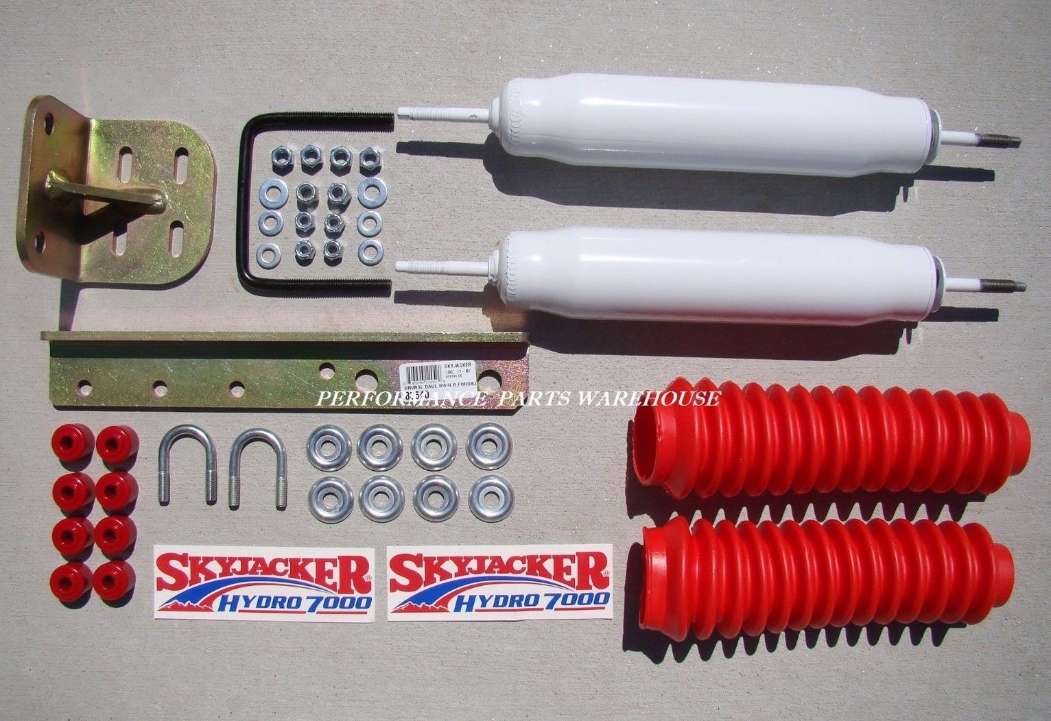 DUAL FRONT STEERING STABILIZER SHOCK KIT 1942-95 JEEP WRANGLER CJ YJ ...