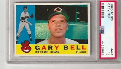 1960 topps baseball # 441 GARY BELL PSA 5 EX | eBay