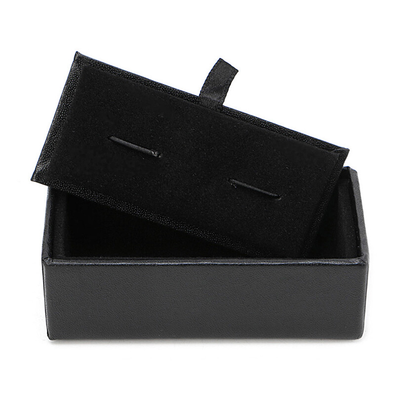 Black Cufflink for Case & Ring Storage Display Holder Jewelry Box for ...