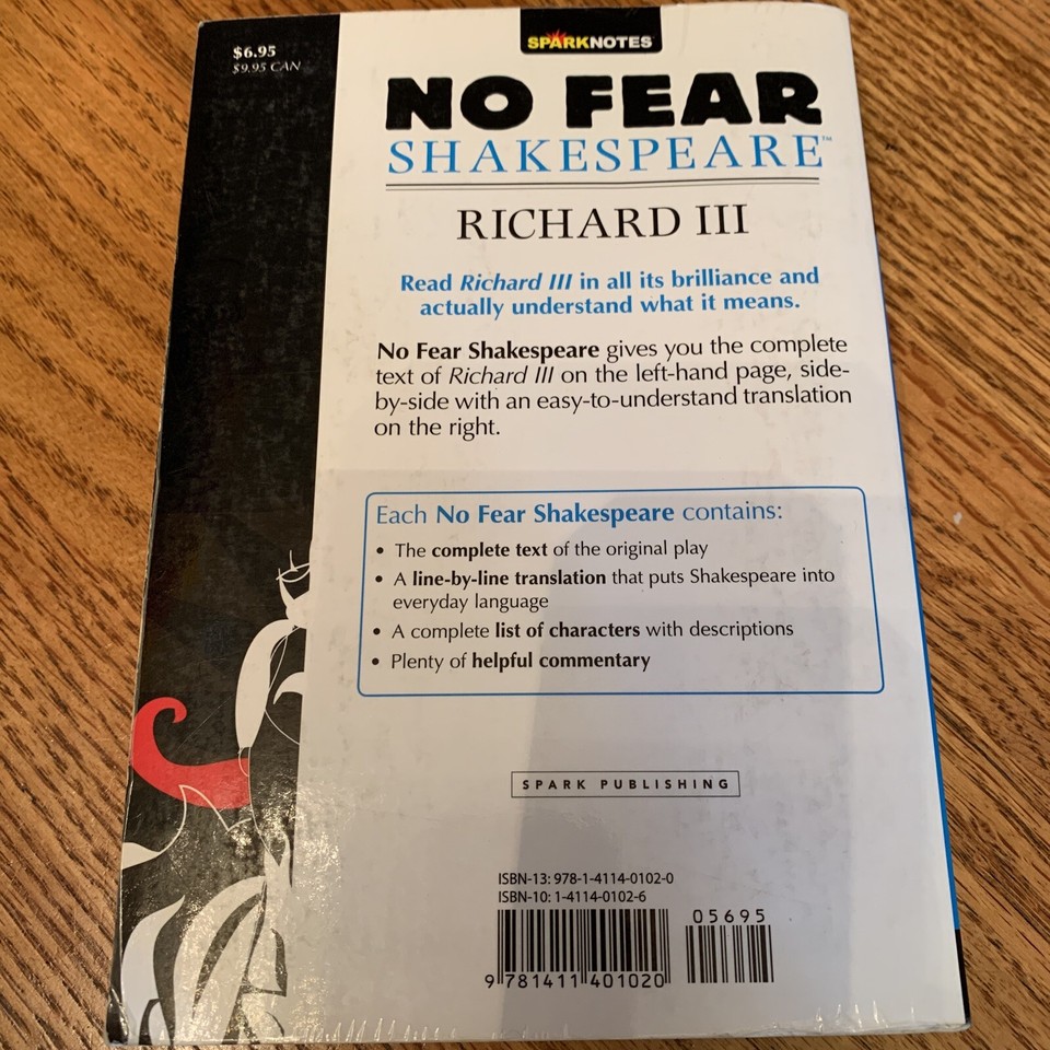 No Fear Shakespeare: Richard III by SparkNotes ELA Teaching Materials ...