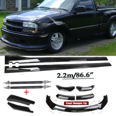 For Chevrolet Chevy S10 Front Bumper Spoiler Body Kit /Side Skirt ...