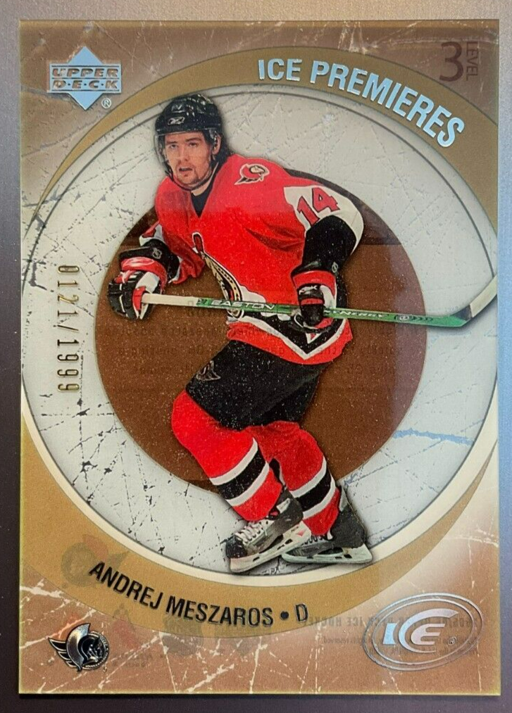 2005-06 Upper Deck Ice Premieres /1999 Andrej Meszaros #139 Ottawa ...