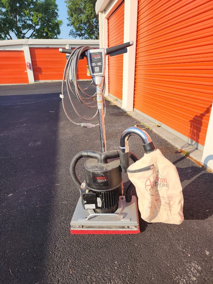AMERICAN SANDER/CLARKE OBS-18DC Orbital Square Floor Sander, Buff, Pre ...