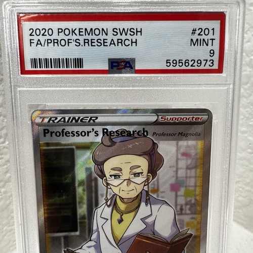 2020 Pokemon TCG SWSH Professor's Research F/A Trainer #201/202 - PSA 9 ...