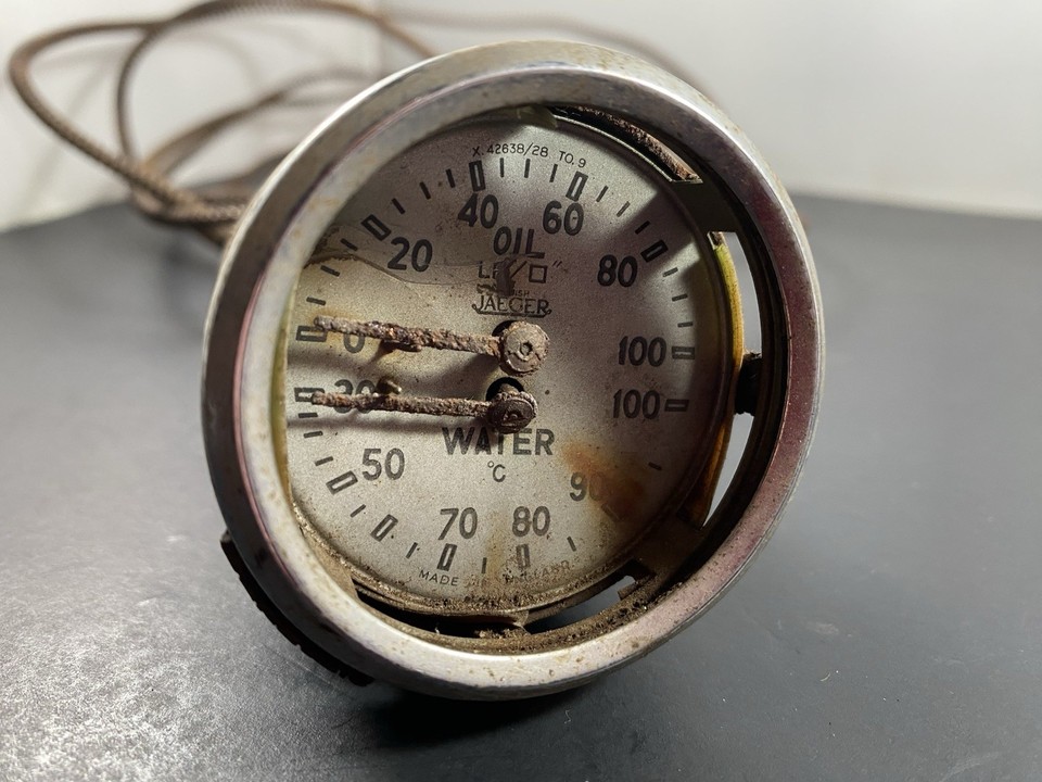 MG TD Oil Pressure, Temperature Gauge X. 42638/28 Jaegar | eBay