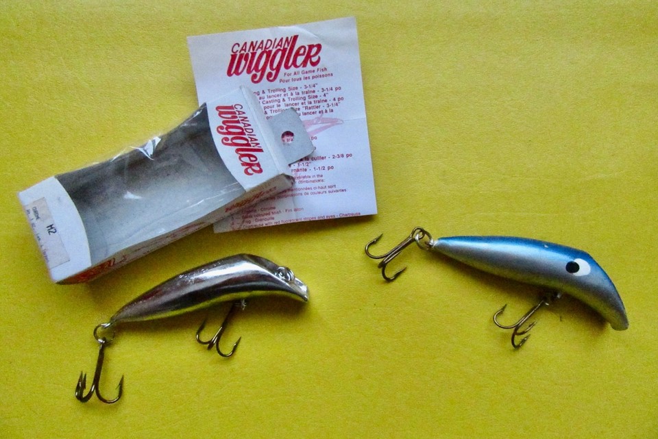 (10) Vintage Lures: (2) Canadian Wigglers, (3) Heddons, (3) L&S, Fred ...