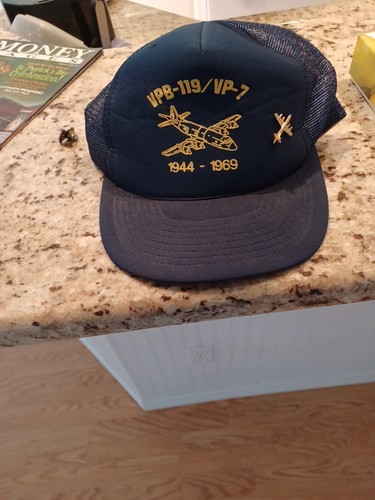 Military Hat Cap VPB-119/VP-7 1944-1969 Yellow Embroidered Snapback | eBay