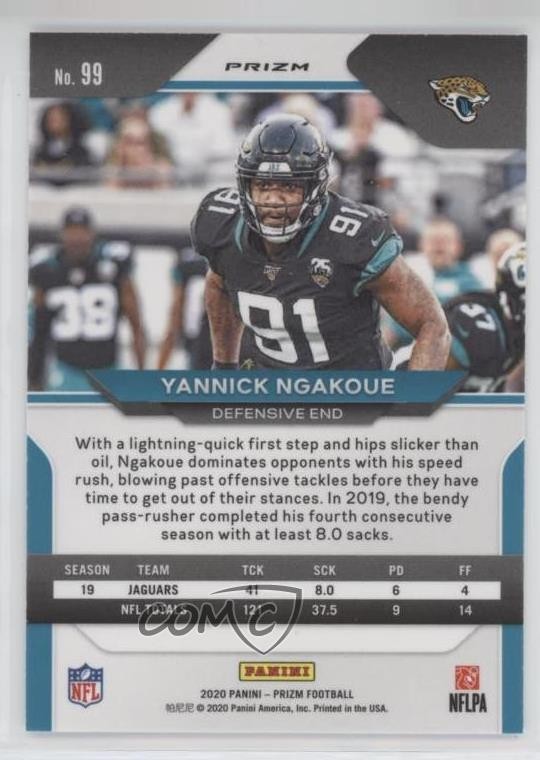 2020 Panini Prizm White Sparkle Prizm Yannick Ngakoue #99 | eBay