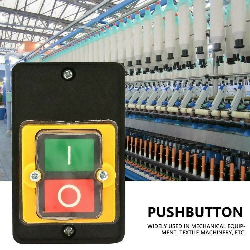Textile Machinery Switch Push Button AC220V/380V Waterproof ON/OFF ...