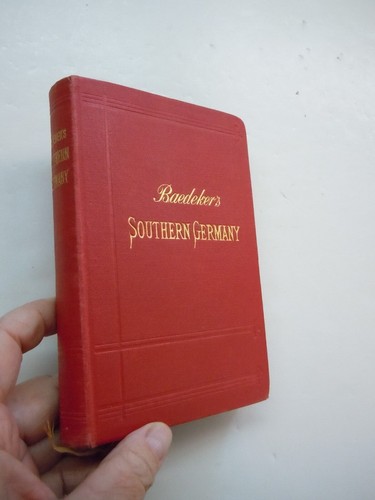 1914 Southern Germany Wurtemberg Bavaria Guide Karl Baedeker Color Maps ...