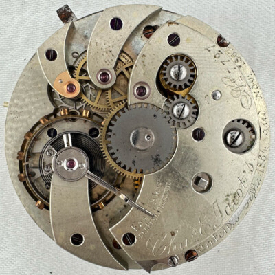 Antique 43mm Charles Jacot Hunter Pocket Watch Movement Early High ...
