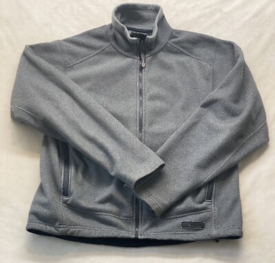 REI Sweater Mens Large Gray Full Zip Jacket | eBay