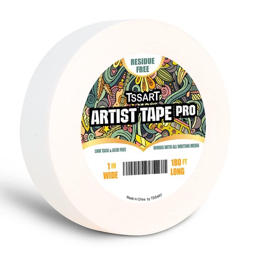 White Artist Tape Pro - Low Tack Masking Artists Tape for Drafting Art ...