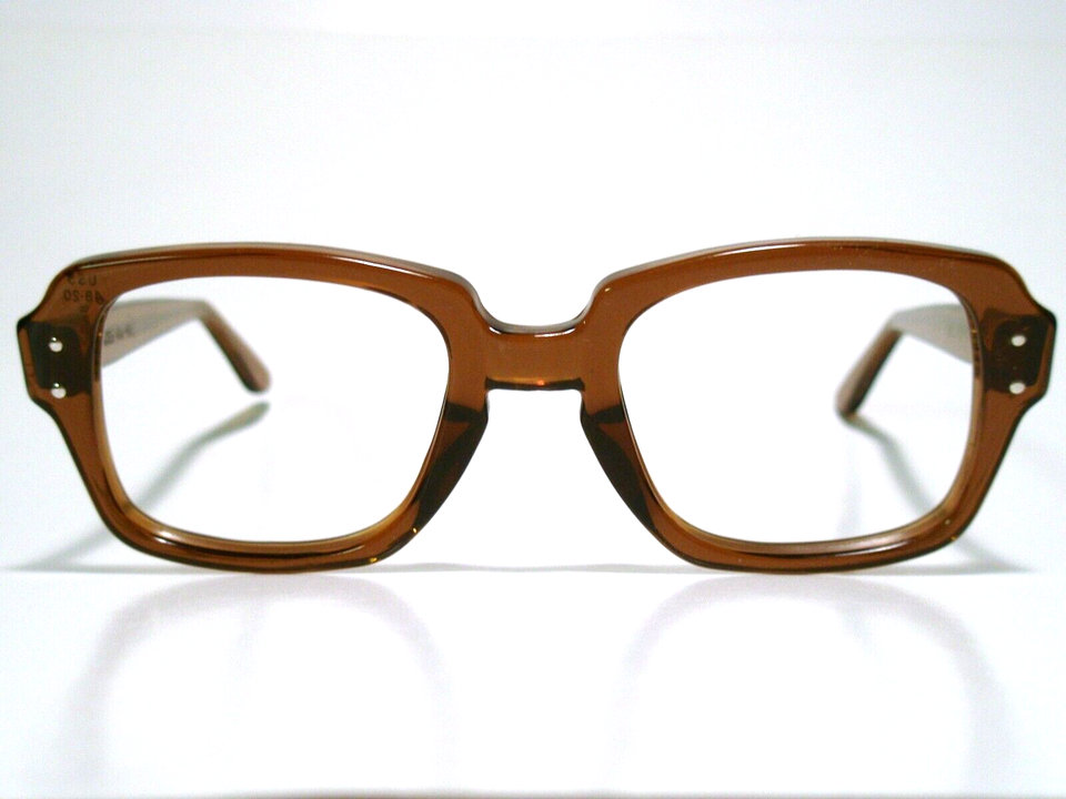 NOS USGI Issue BCG's USS Size 48-20 Brown Sunglasses/ Eyeglasses Frame ...