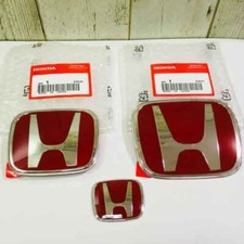 2016-2018 Red Front Rear H Emblem Badge for Honda 10th Gen Civic Sedan ...
