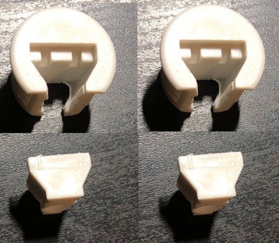 2x IKEA Connection Fitting Male and Female Plastic White Part # 101534 ...