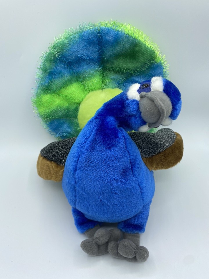 Floppy Bird Peacock Plush stuffed animal 10" | eBay