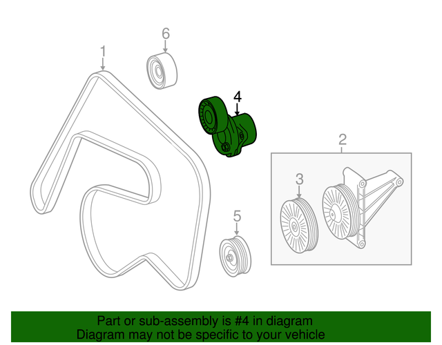 Genuine Mercedes-Benz Belt Tensioner 6512001870 for sale online | eBay