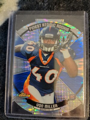 2011 Topps Finest Atomic Refractor Rookie Die-Cut Von Miller #FAR-VM | eBay