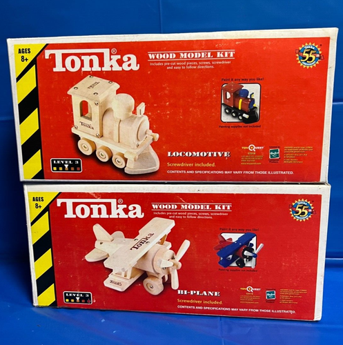 Tonka Wood model Plane and Train kits - 55 Anniversary 2002 - age 8+ | eBay