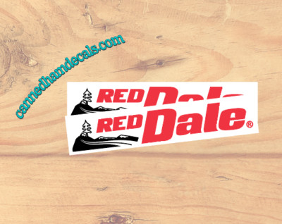 Red Dale Lyon Co. Vintage Travel Trailer Reproduction Canned Ham Decal ...